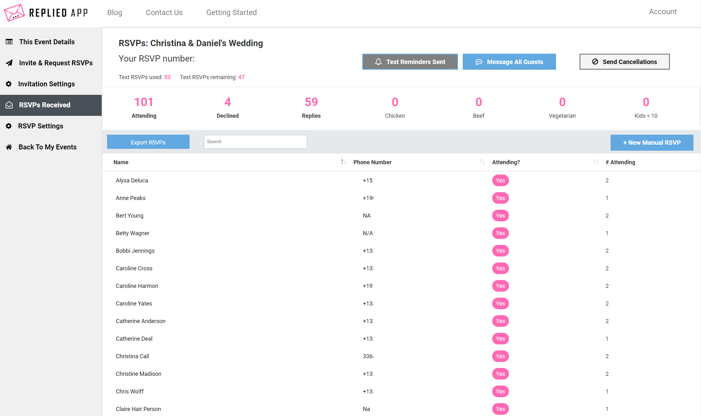 Guide – Text Message Invitations with Text Message RSVPs – Replied Blog